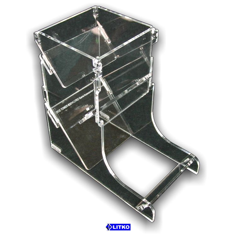 Clear Dice Tower | Dice Boot — LITKO Game Accessories