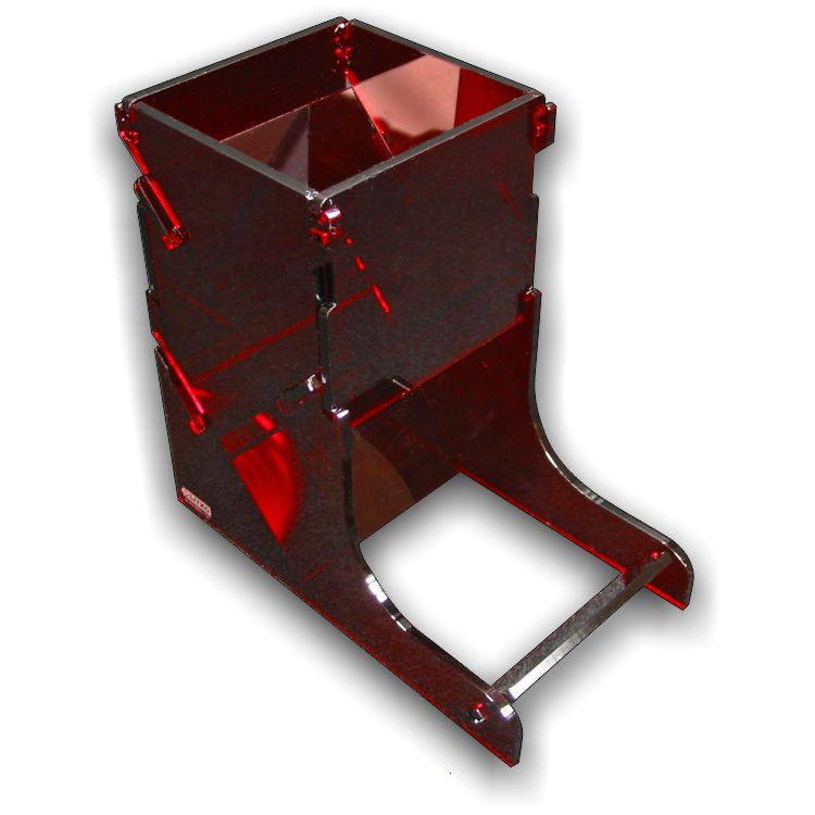 Translucent Red Dice Tower | Dice Boot — LITKO Game Accessories